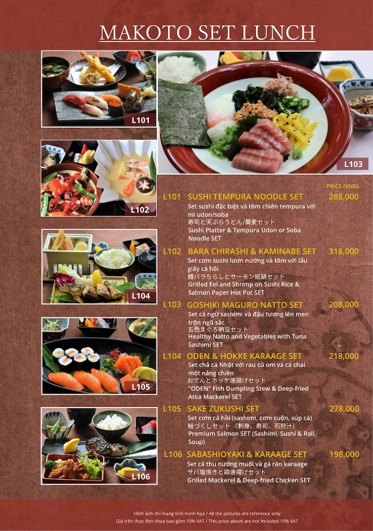 Makoto Japanese Restaurant - Top sự kiện địa điểm thú vị nhất