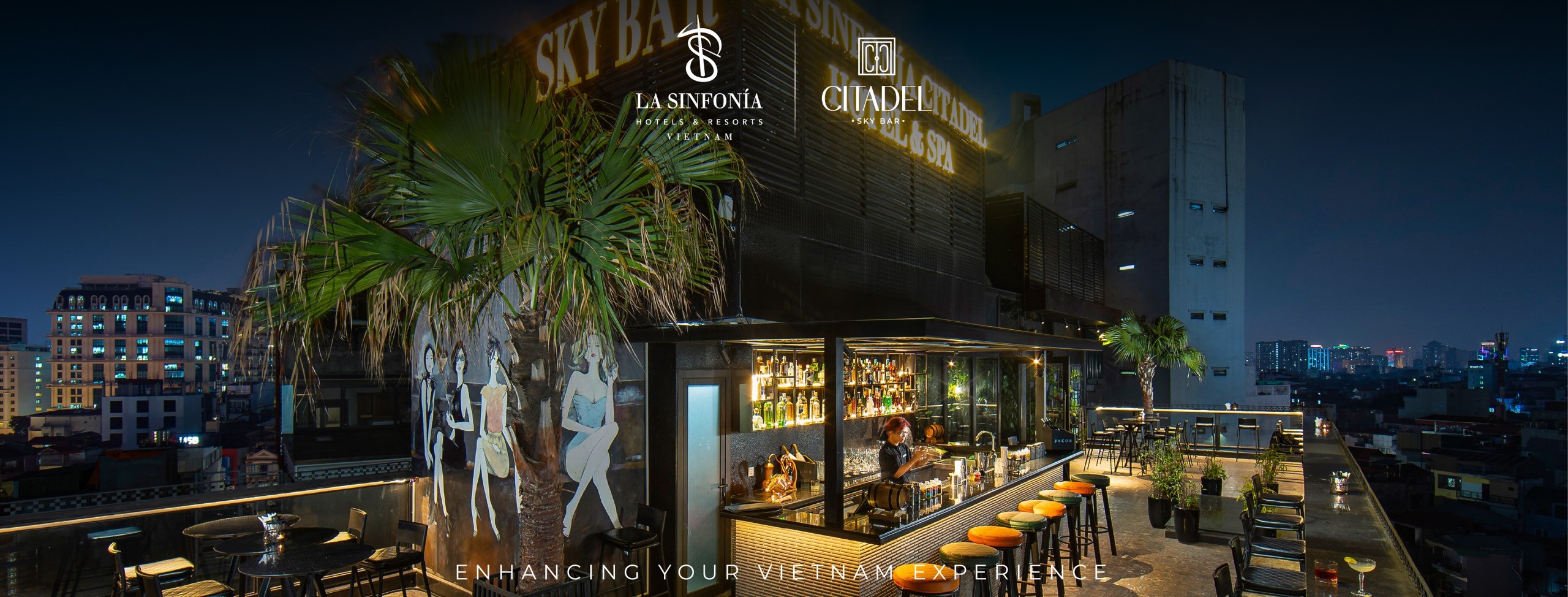 Citadel Restaurant & Skybar view skybar đẳng cấp tại thủ đô